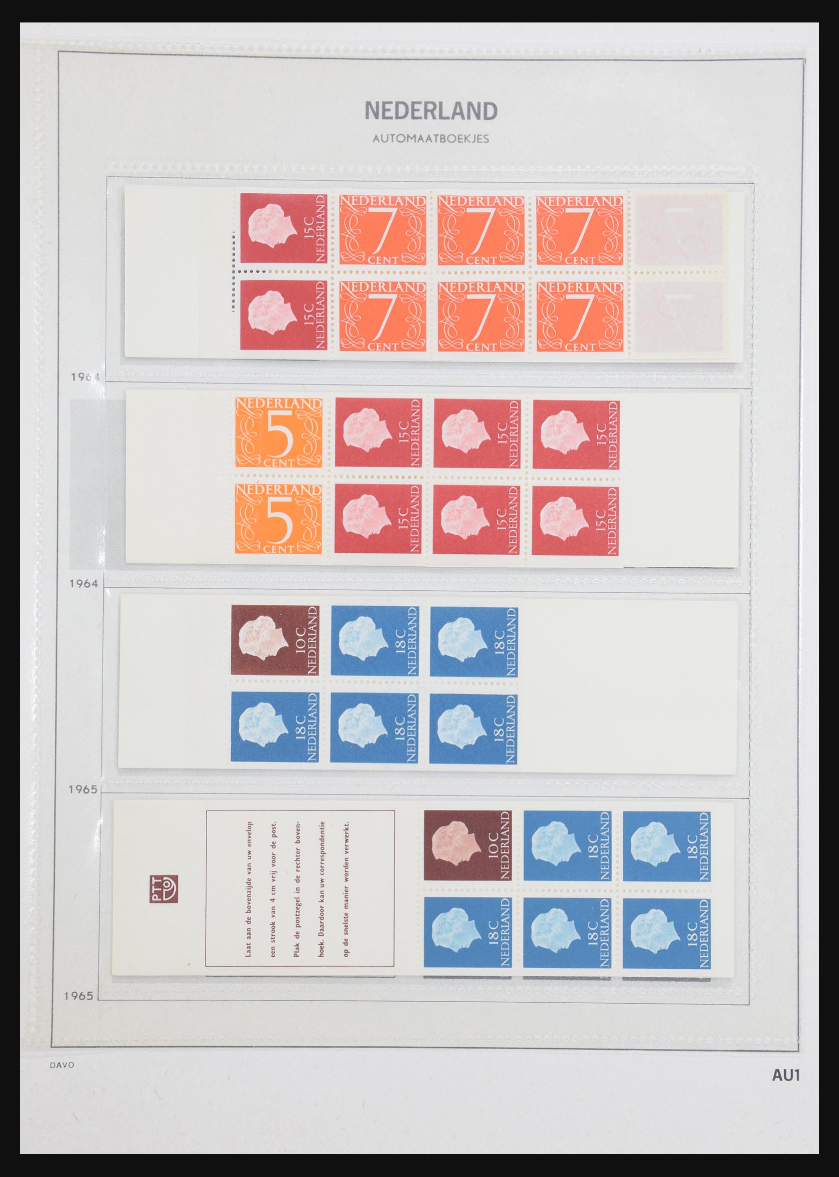 31159 Netherlands stamp booklets 1964-1994. - Smits Philately