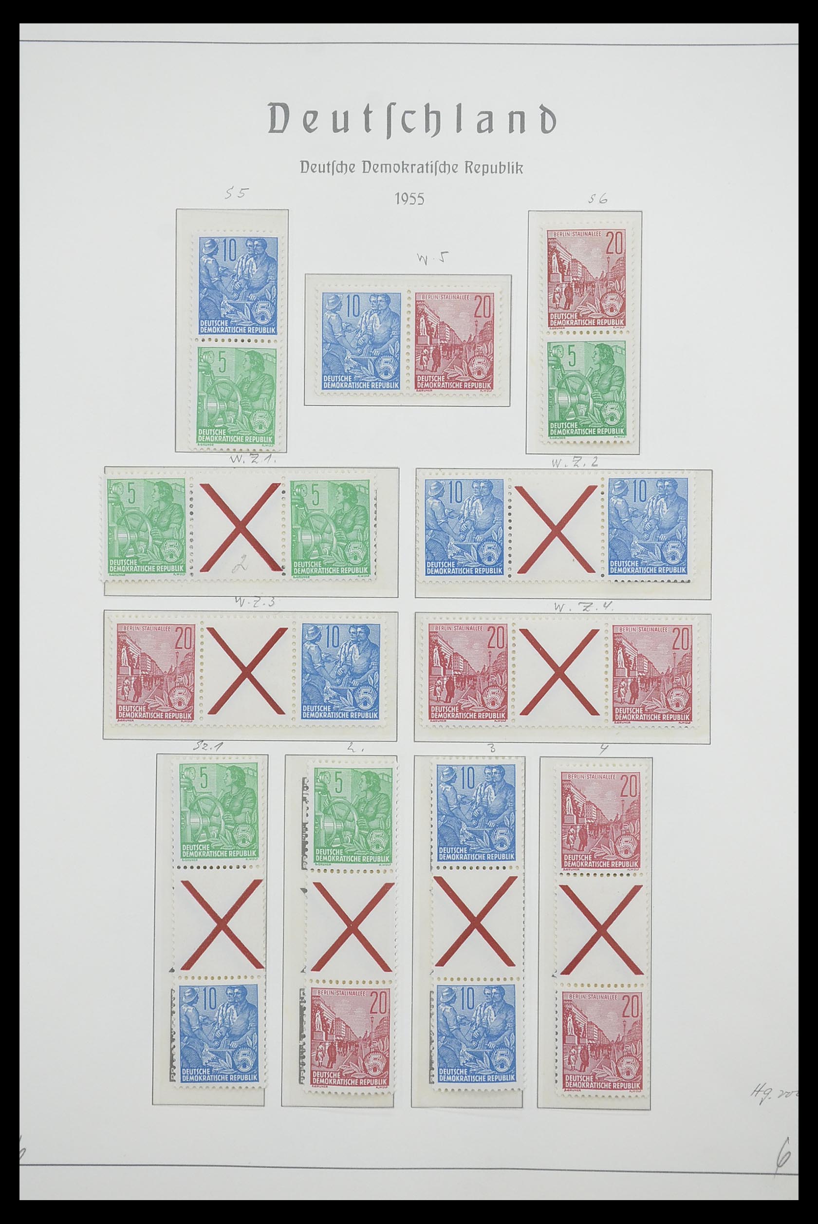 33271 DDR combinations 1955-1990. - Smits Philately