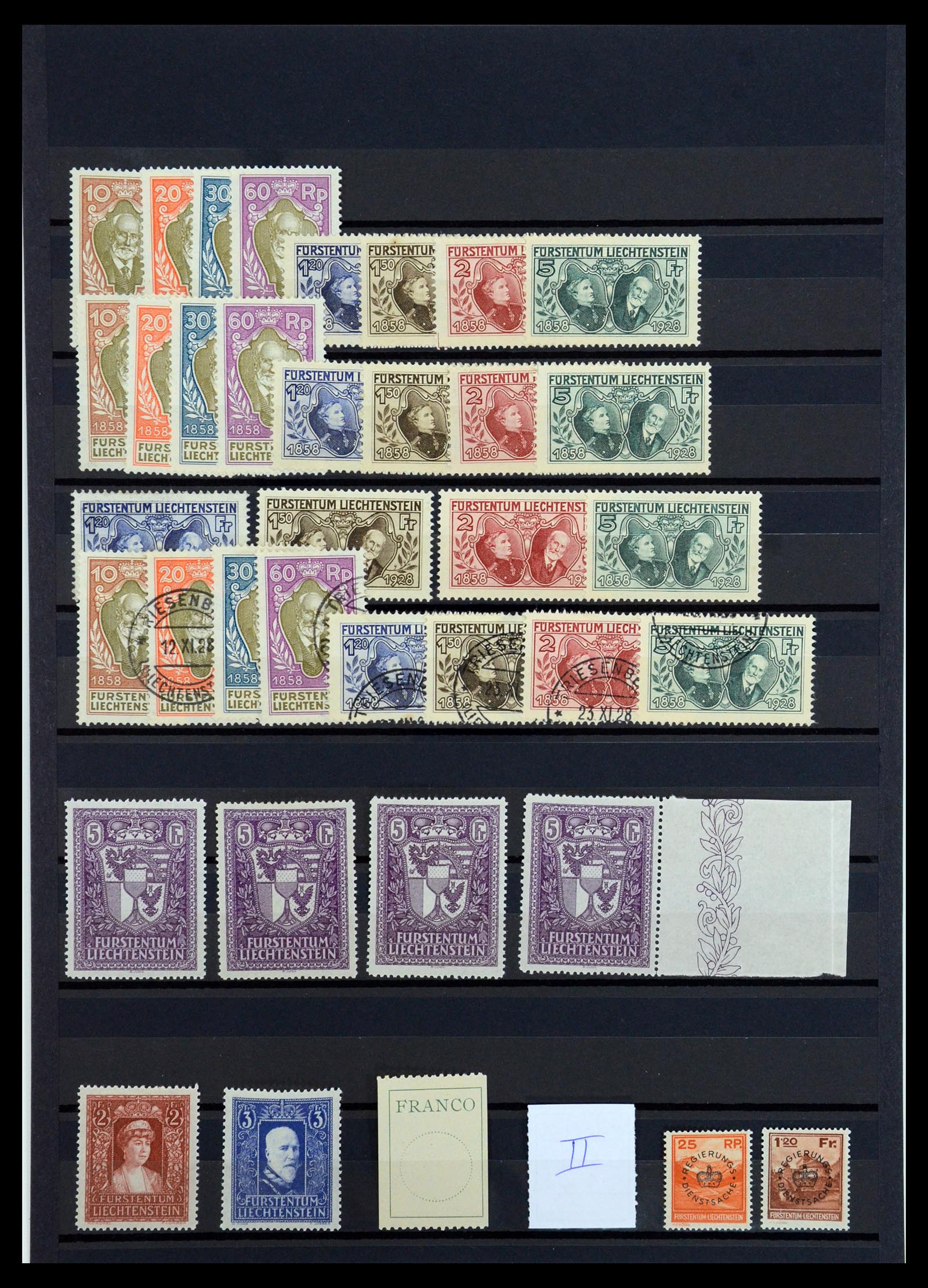 35995 Liechtenstein key stamps 1928-1935. - Smits Philately