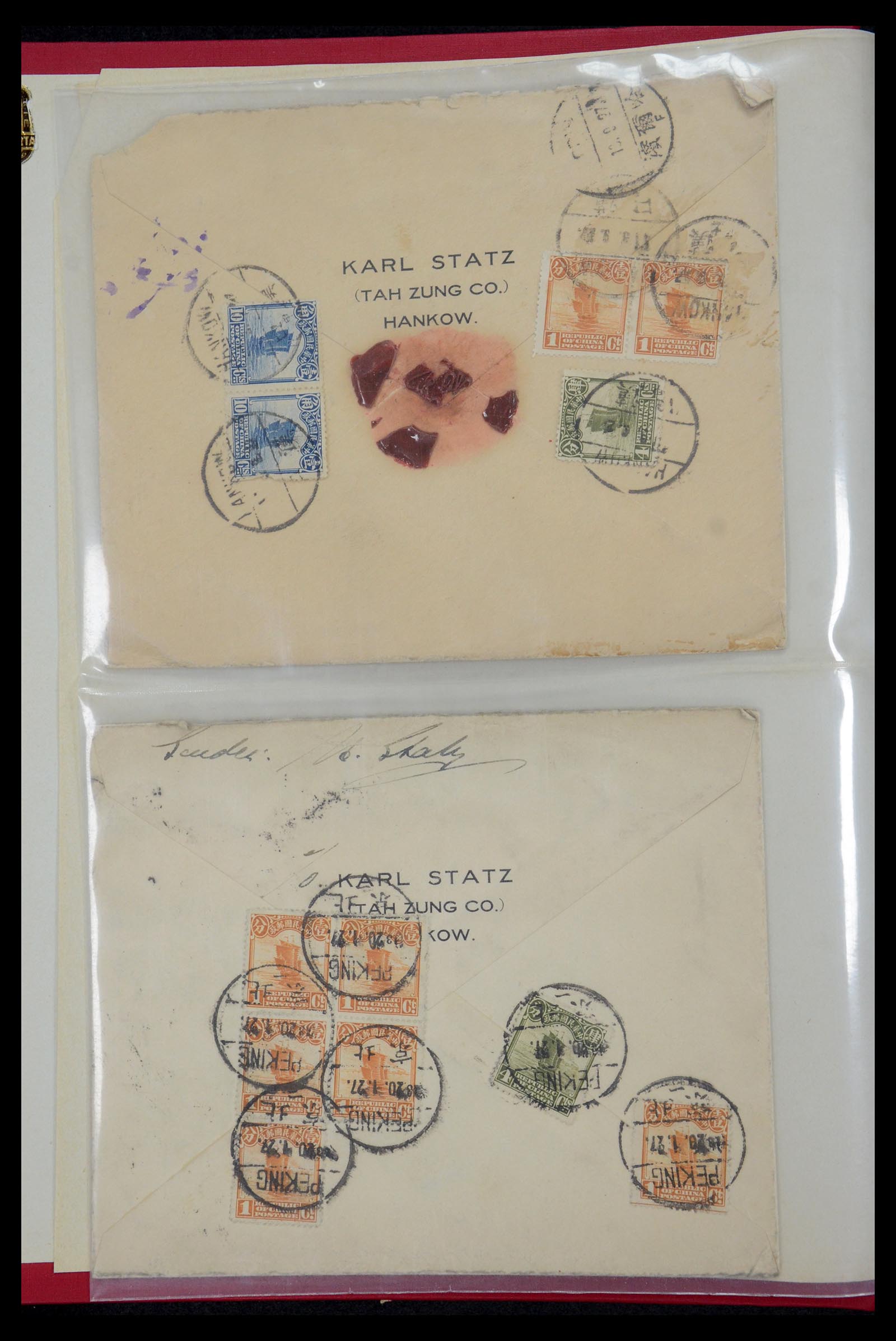 36003 China covers 1920-1928. - Smits Philately