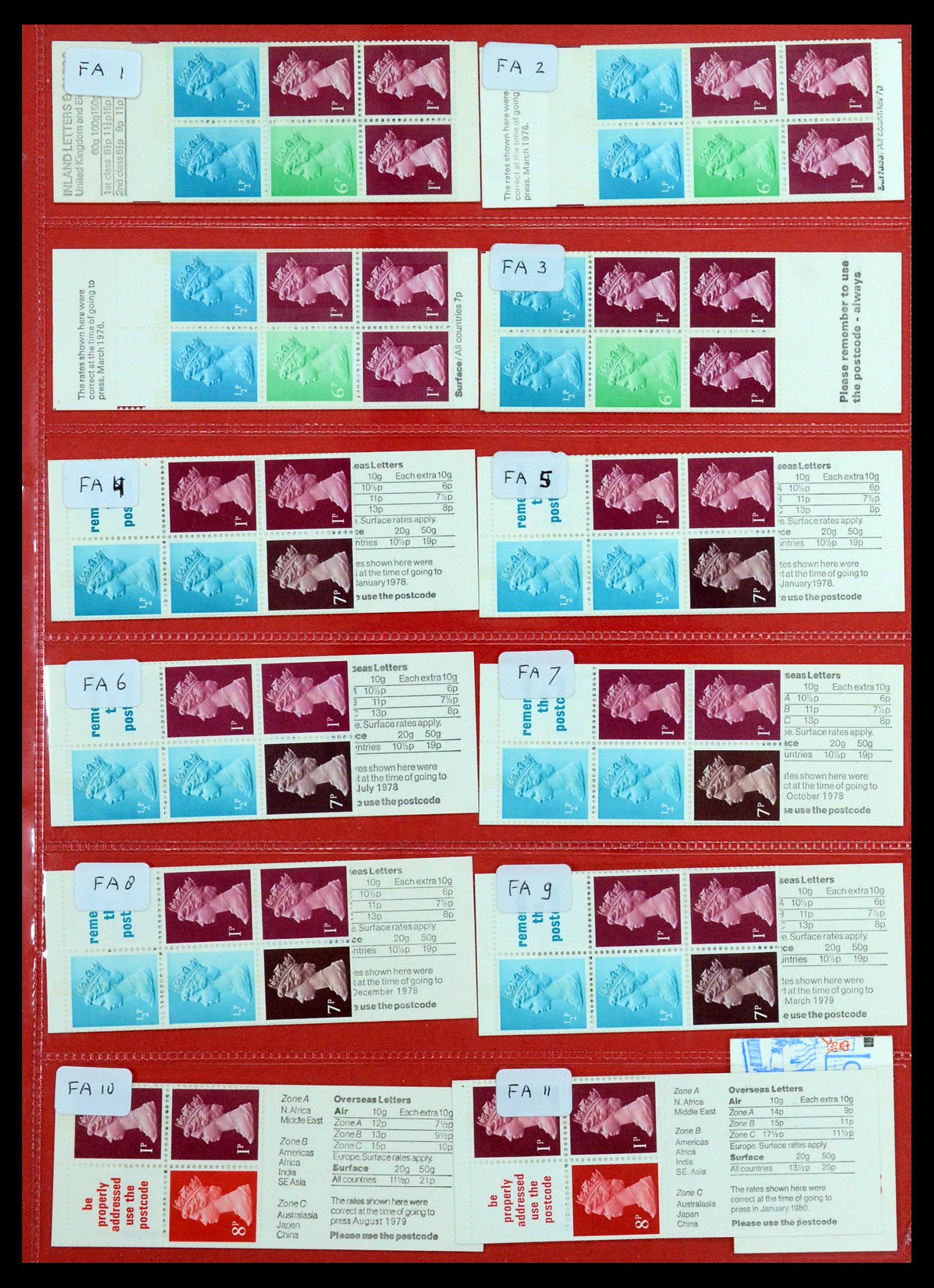 36368 Great Britain stamp booklets 1976-2000. - Smits Philately