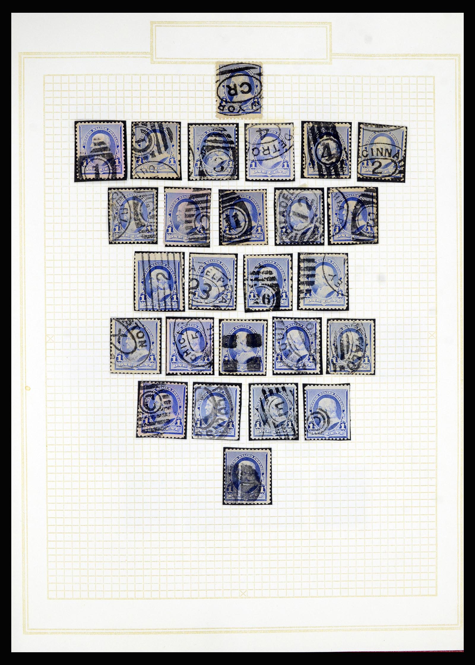 36866 USA sorting lot. - Smits Philately