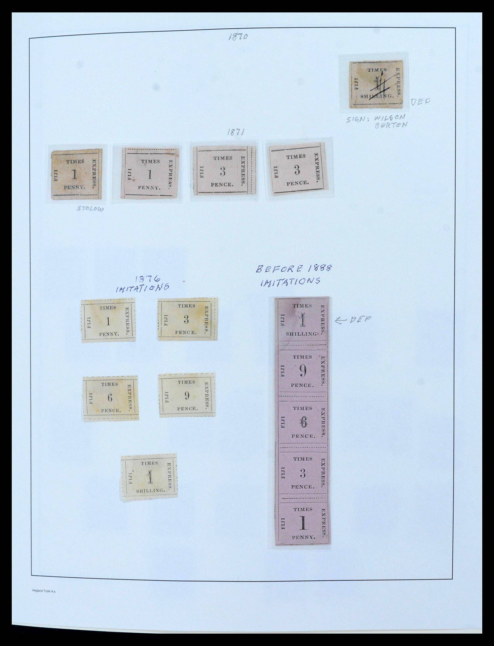 37937 Supercollection Fiji 1870-2008. - Smits Philately