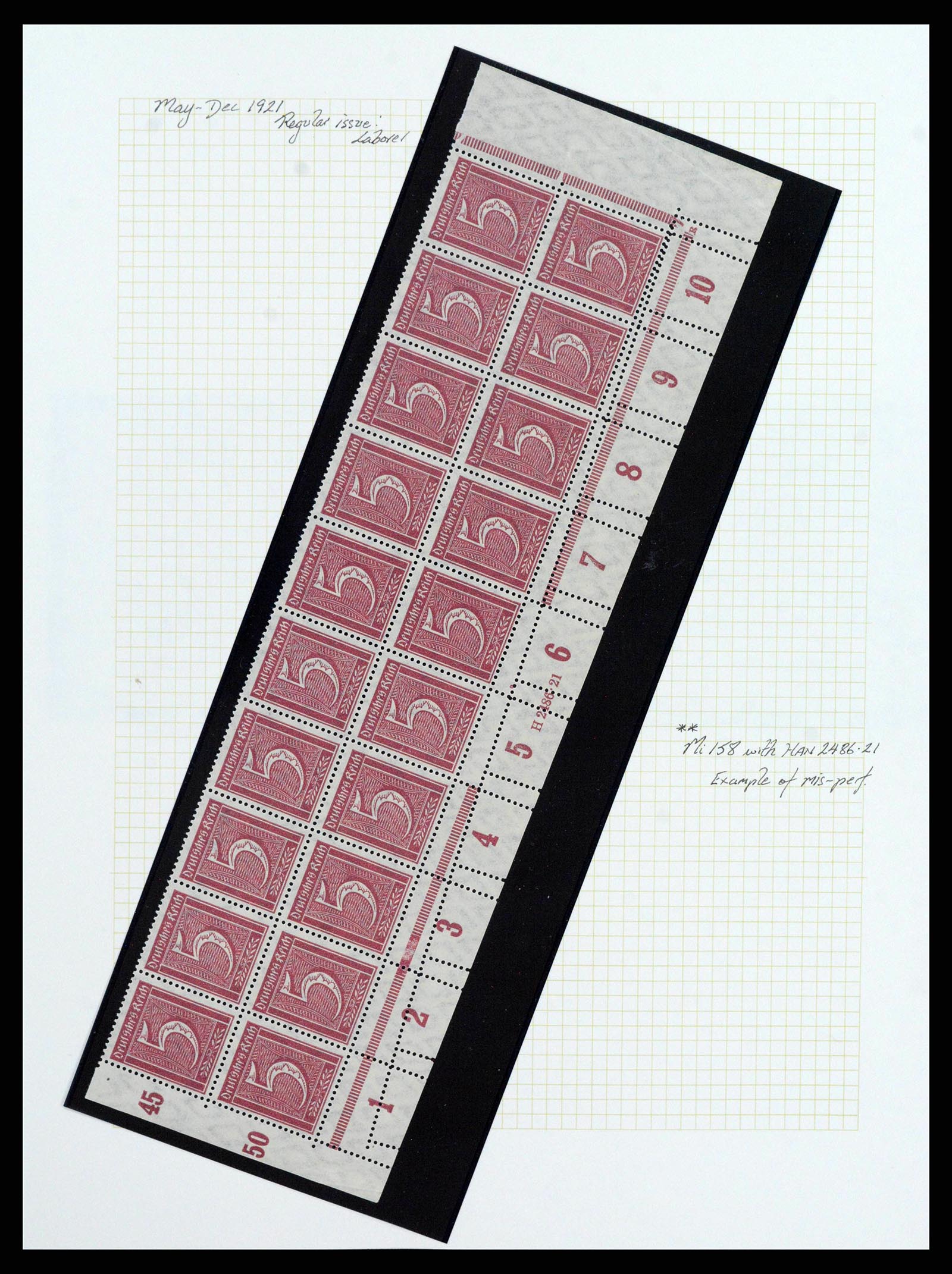 38416 German Reich varieties 1922-1923. - Smits Philately