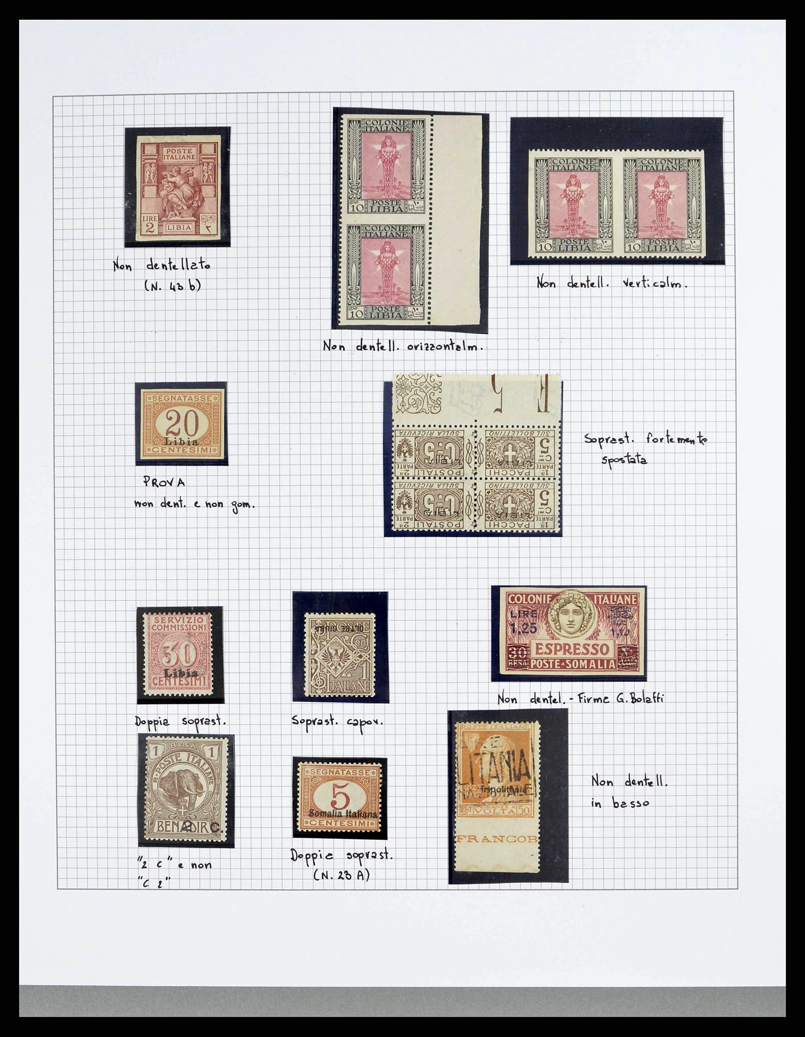 38627 Italian colonies proofs and varieties 1900-1938. - Smits Philately
