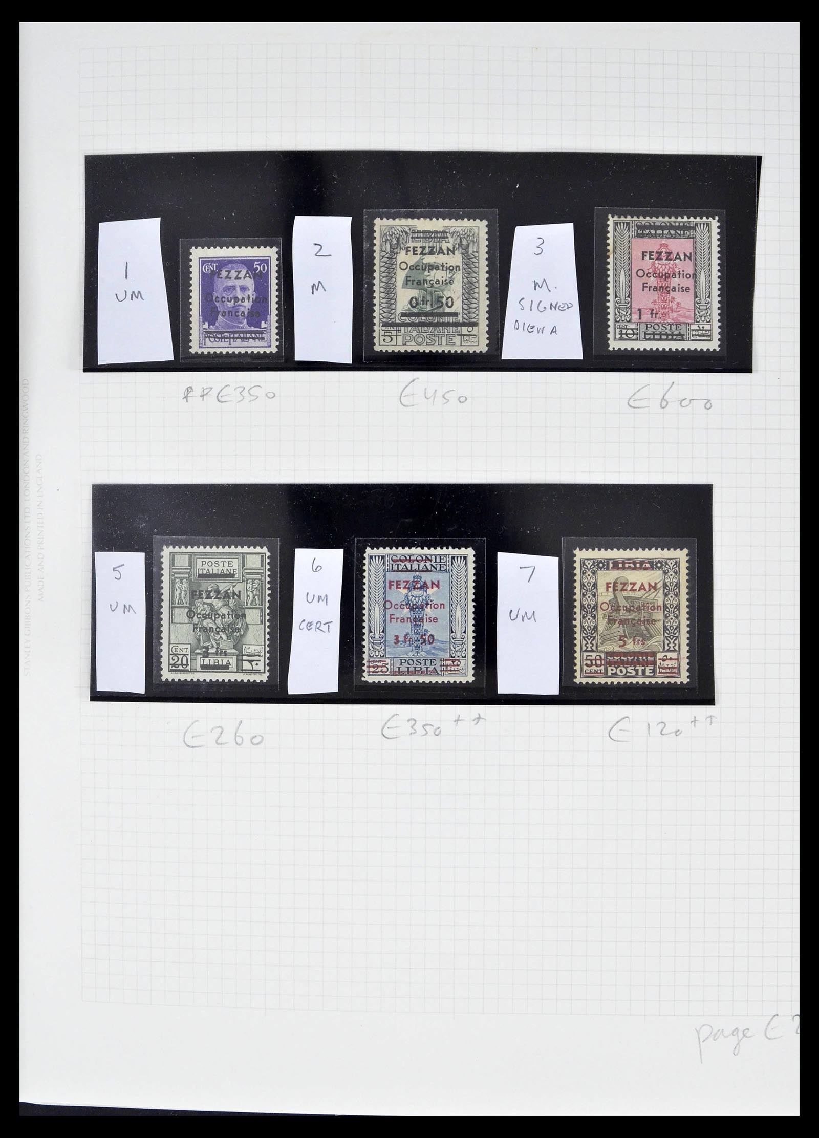 39053 Fezzan/Ghadames 1943-1951. - Smits Philately