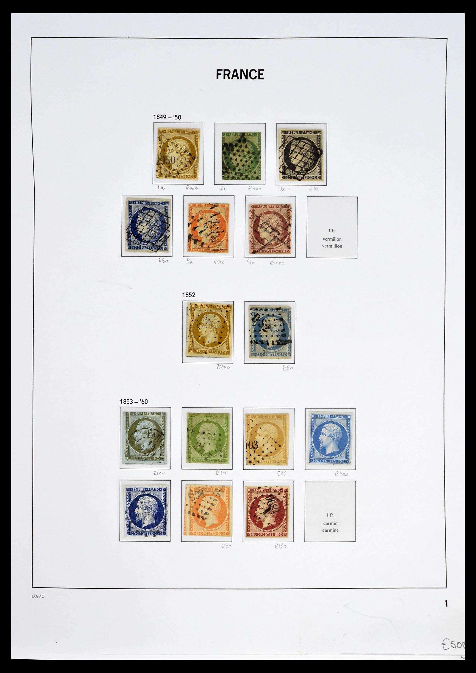39335 France 1849-1969. - Smits Philately
