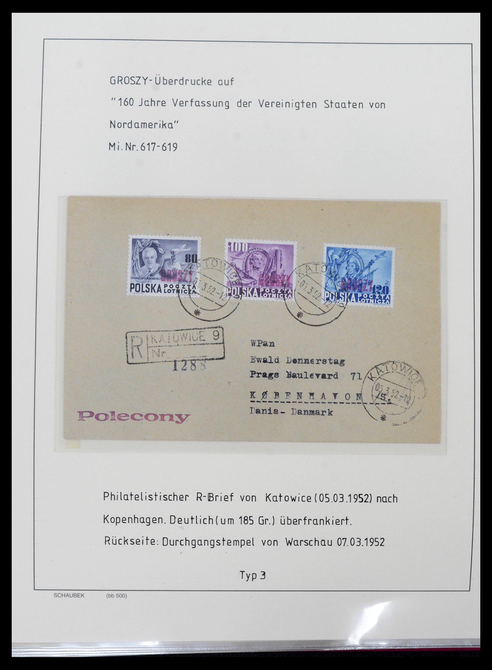 39525 Poland Groszy covers 1950. - Smits Philately