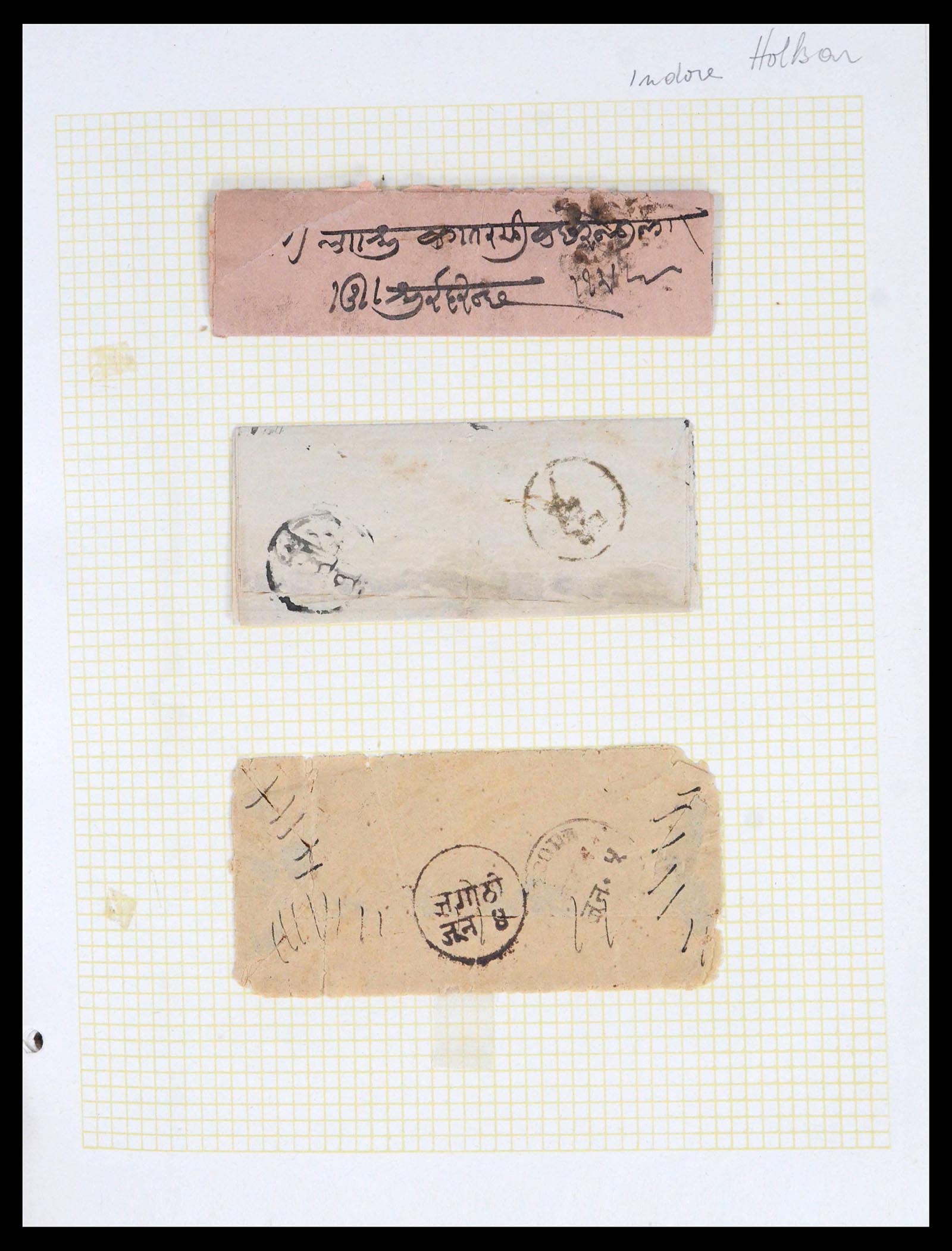 39724 Indian States covers 1875-1950. - Smits Philately