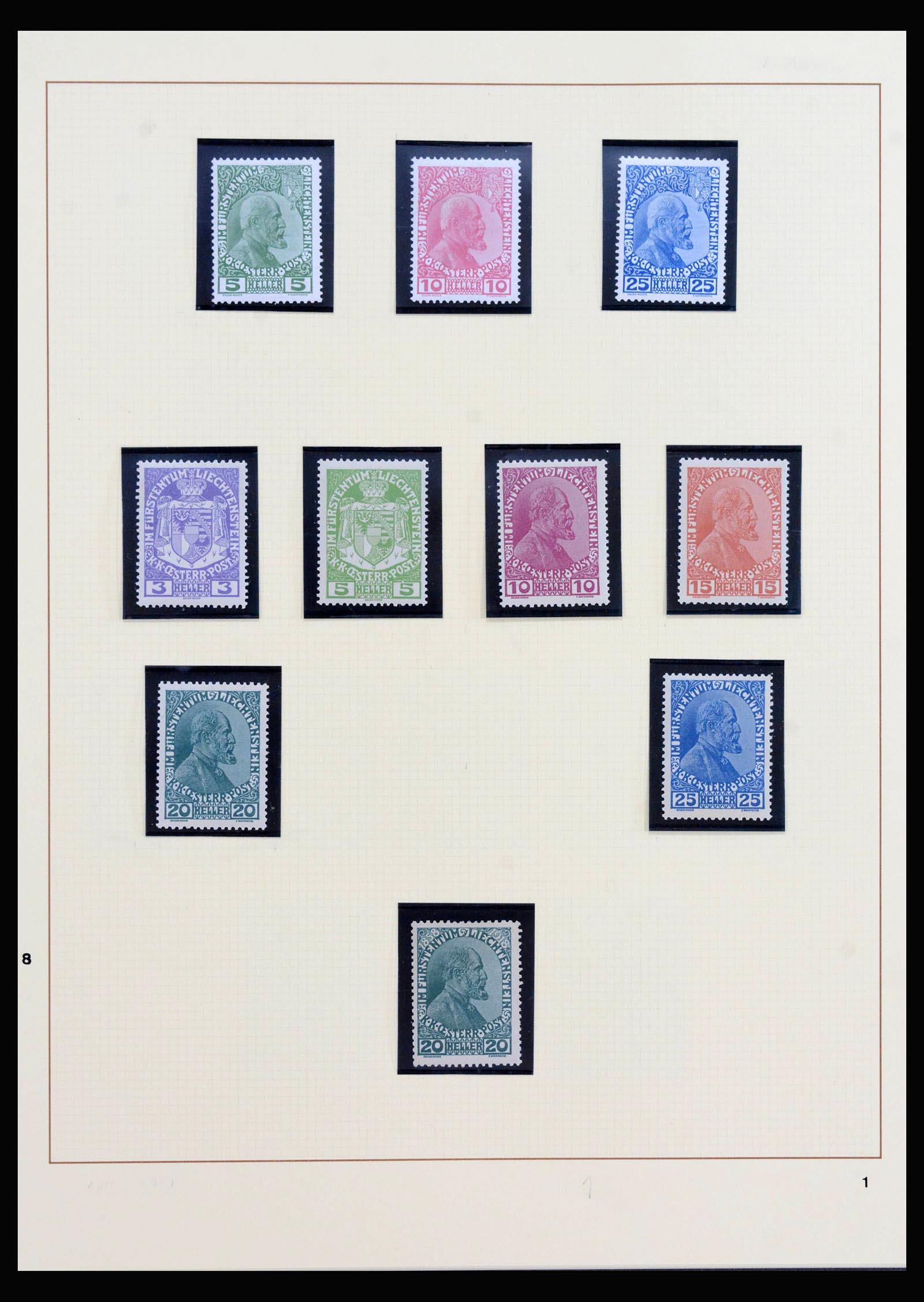 40045 Liechtenstein complete1912-2001. - Smits Philately