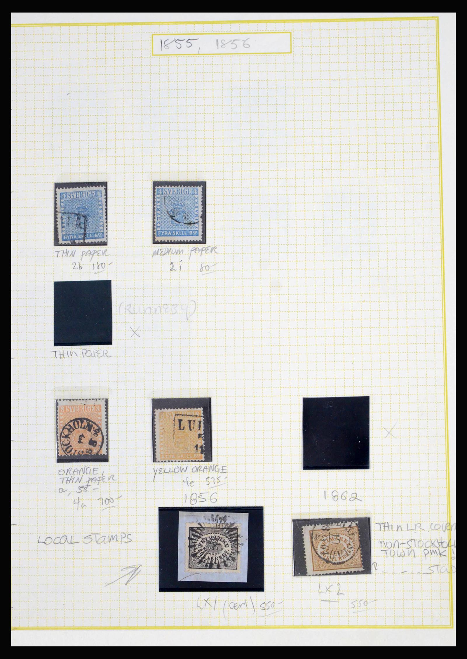 40077 Sweden 1855-1919. - Smits Philately