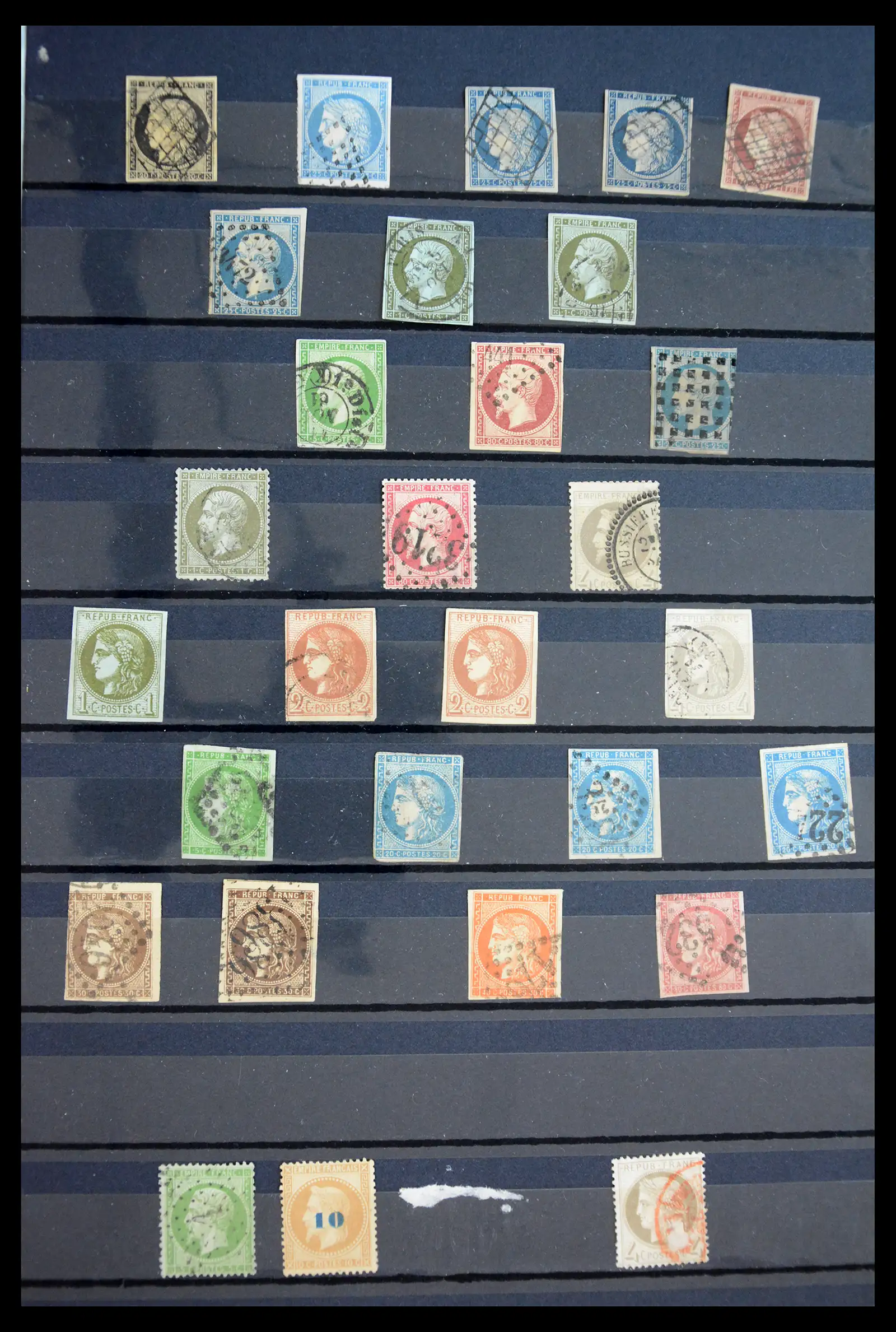 40665 World classic key stamps 1840-1950. - Smits Philately